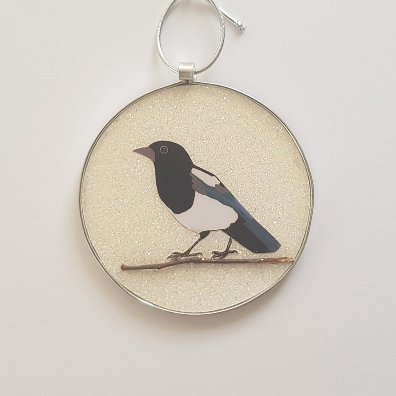 Magpie Ornament - Etsy