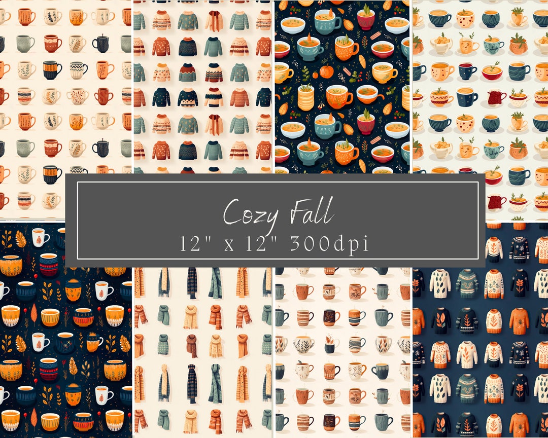 Cozy Fall Patterns Digital Download - Etsy