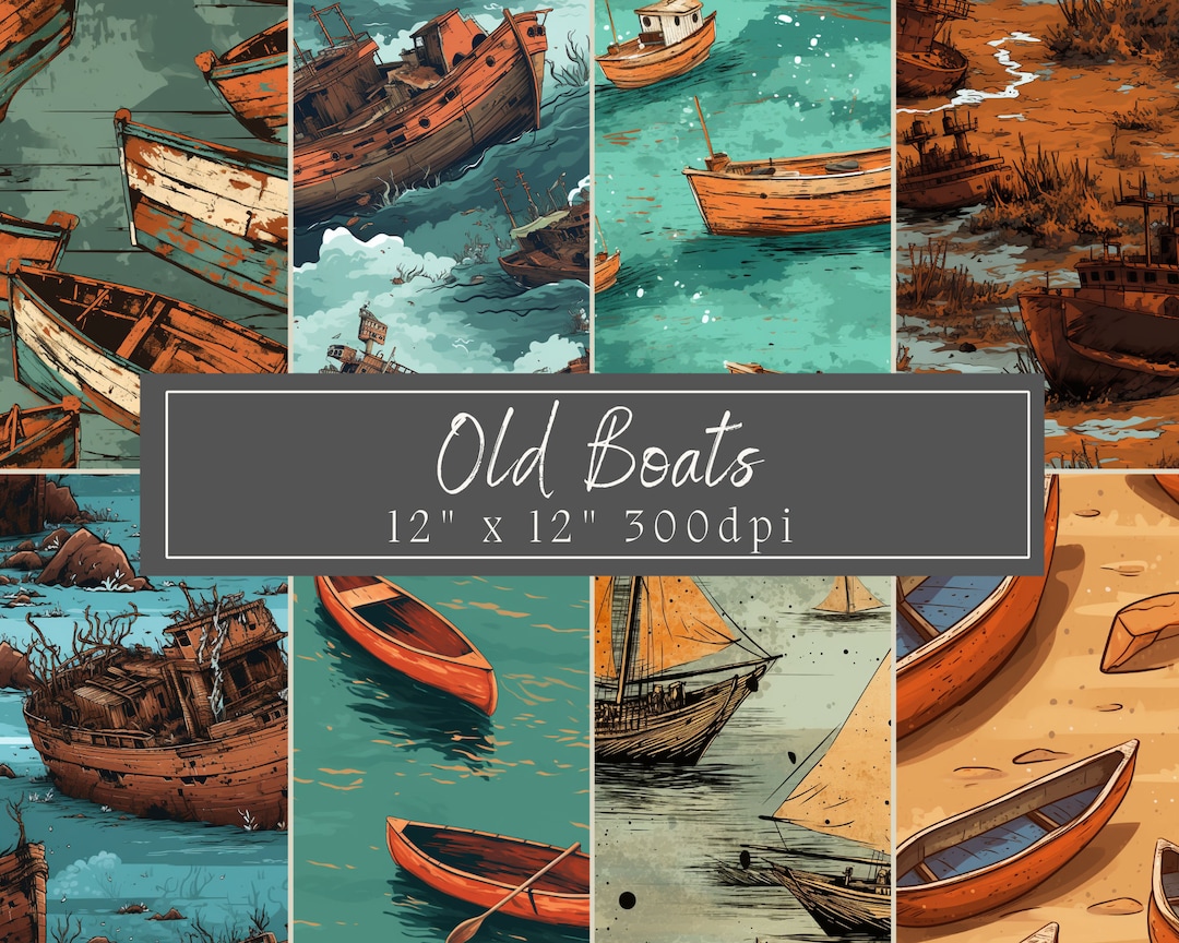 Old Boats and Ships Craft Paper Digital Download - Etsy
