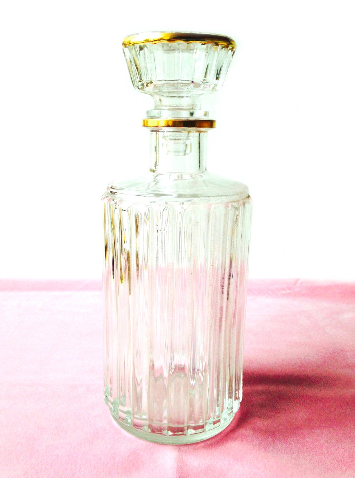 Whisky Flask Italian Made Glass Decanter With Large - Etsy
