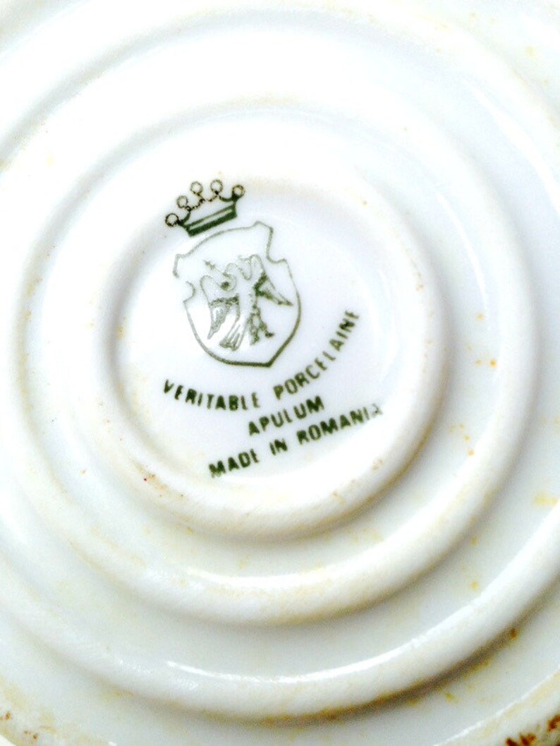 Tea Set 3 Pieces Teapot Sugar Bowl and Teacup Fine Porcelain Floral ...