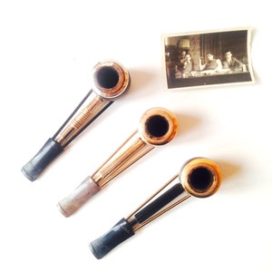 Pipes Jima Smoking Pipes Set of 3 Old French Made Smoking Pipes ...