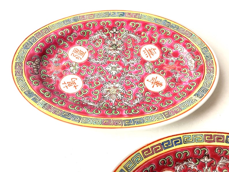 Chinese Dishes Authentic Vintage Chinaware Pink Serviceware - Etsy