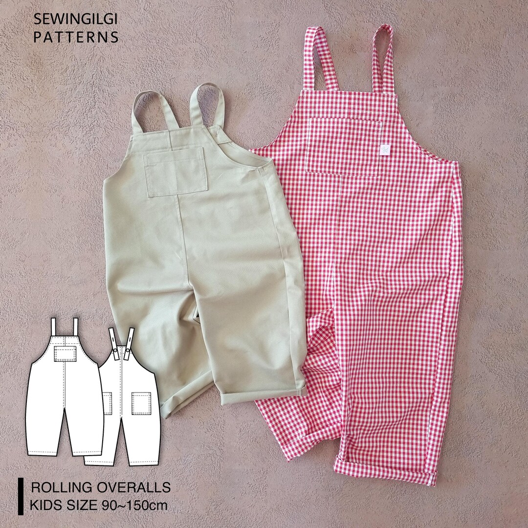 Rolling Overalls for Kids Pattern - Etsy