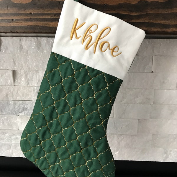 Green Stocking - Etsy