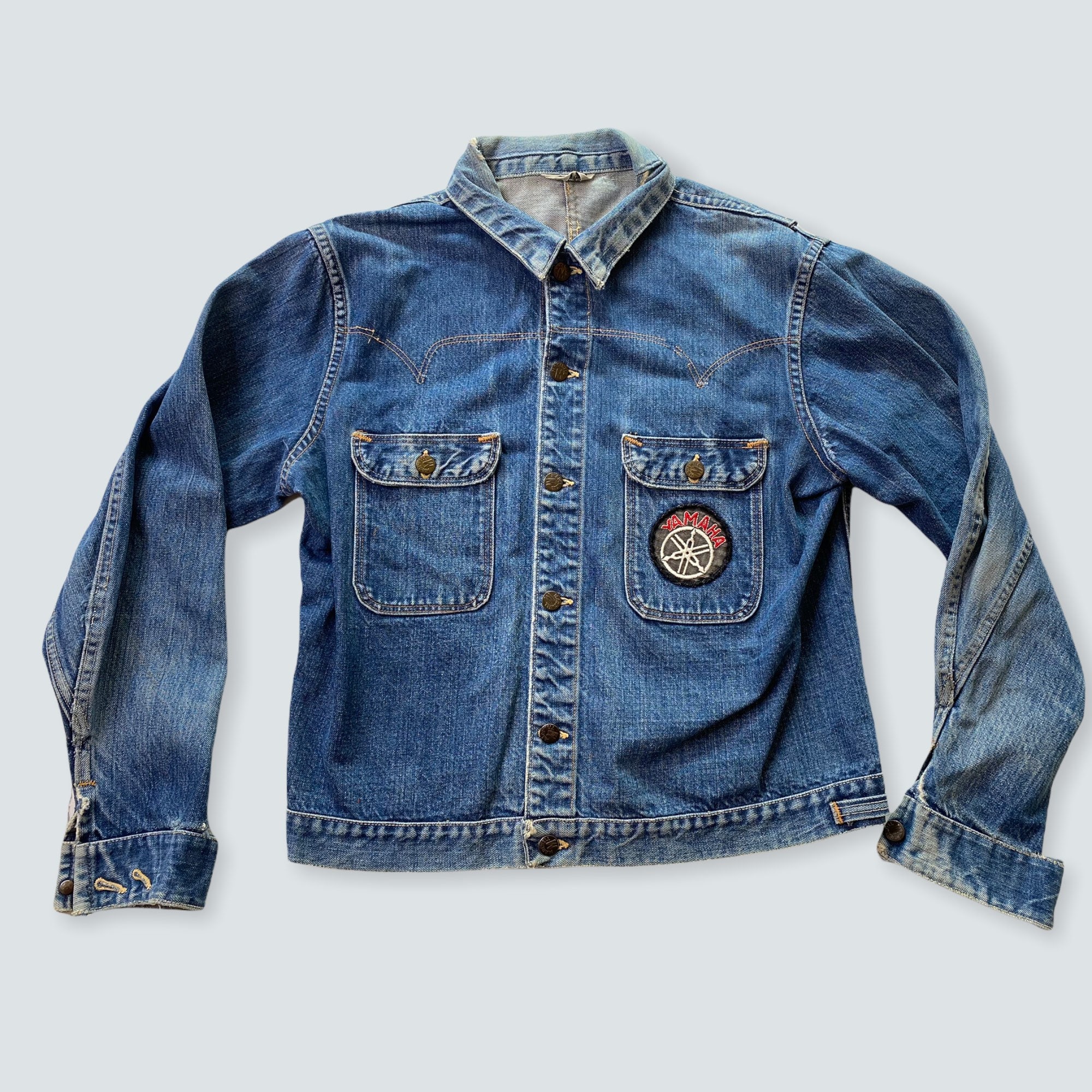 Vintage Denim Jacket 1960s Jean Madewell 60s Embroidered - Etsy