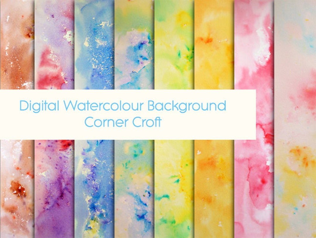 Watercolour Paint Splatter Patterns Background Abstract Art Digital ...