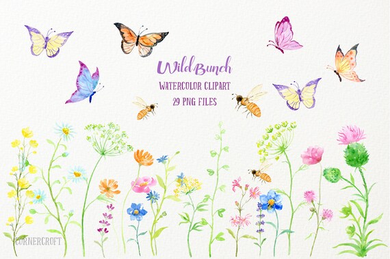 Free Clip Art Butterflies And Flowers