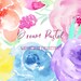 Watercolor Clipart Dream Pastel Collection, Pink, Purple, Blue, and ...