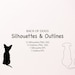 Back of Dog Silhouettes, Outlines, SVG, Vector Instant Download - Etsy