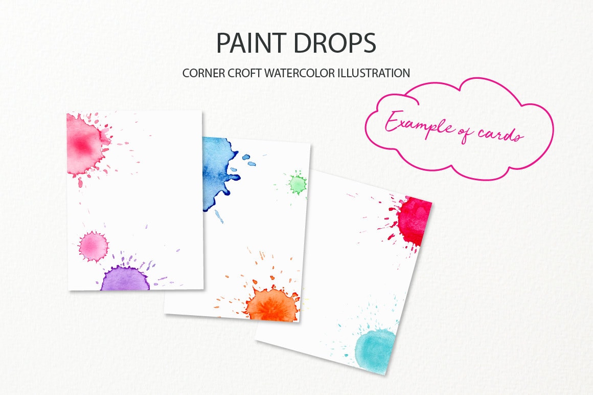 Watercolor Paint Drop Effect Digital Download Png Svg and EPS - Etsy UK