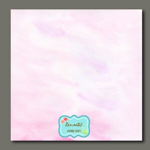 Watercolor Digital Paper Romantic for Instant Download, Hand Painted ...