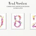 Watercolor Floral Numbers for Instant Download - Etsy UK