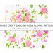 Watercolor Rose Digital Paper, Seamless Floral Patterns (digital ...