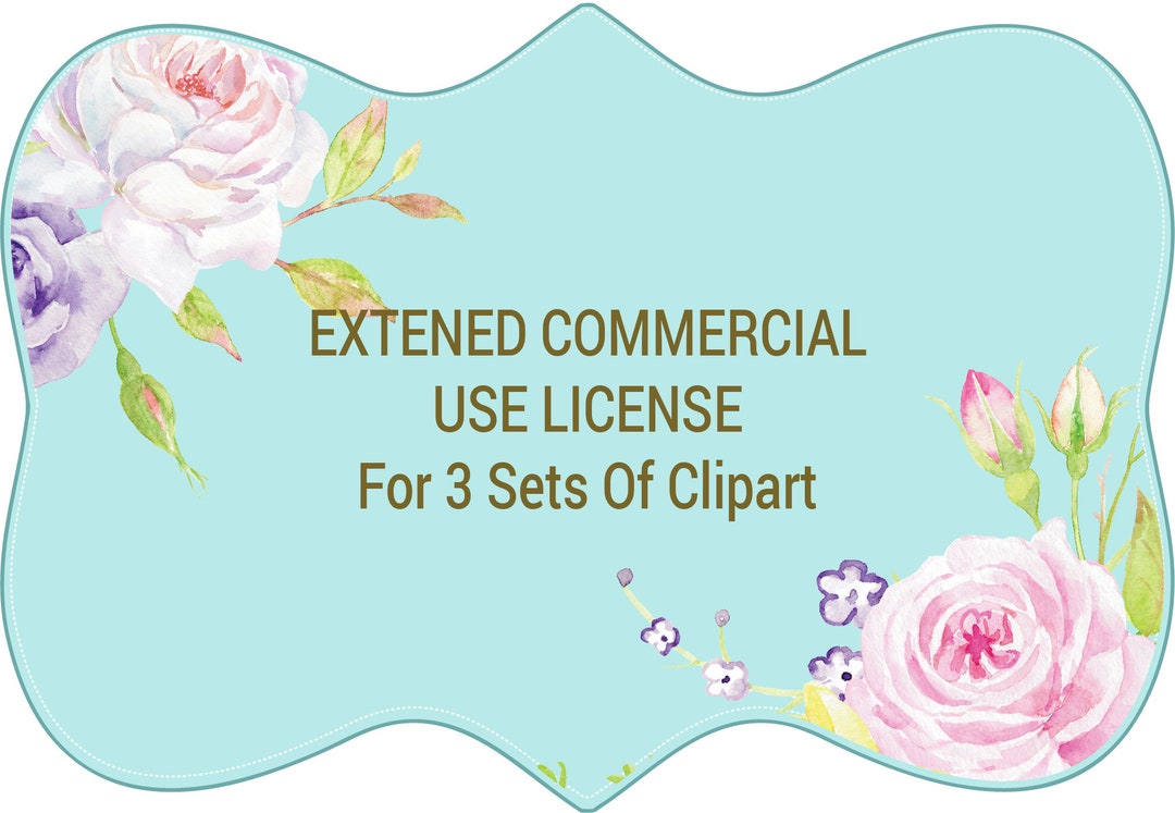 Extended Commercial Use License for 3 Sets of Clipart - Etsy