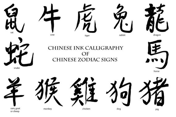 Zodiac signs calligraphy 60 photos - Youhoroscope.com