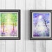 Hand Painted Watercolor Nature Background "spring" Digital Background ...