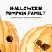 Halloween Pumpkin Family Clipart of Funny Carved Pumpkins for Creating ...