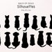 Back of Dog Silhouettes, Outlines, SVG, Vector Instant Download - Etsy