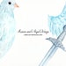Heaven and Angel's Wings, Watercolor Clipart, Heaven, Clouds, Doves ...
