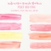 Watercolor Brush Strokes Peach and Pink - Large Peach and Pink ...