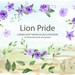 Lion Clipart, Watercolor Lion Pride, Lion Family Clip Art - Etsy