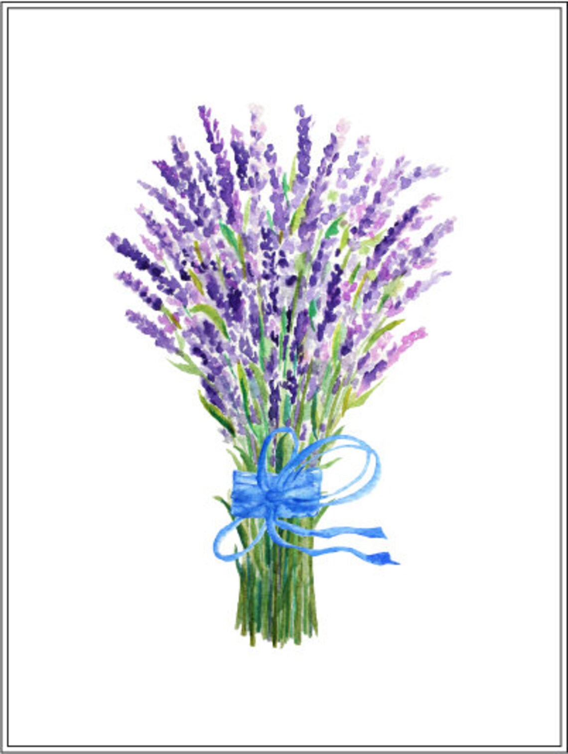 Watercolor Lavender Clip Art for Instant Download - Etsy