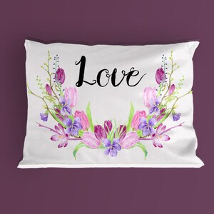 Watercolor Wreaths Spring Time, Pink and Purple Spring Flower Wreaths ...