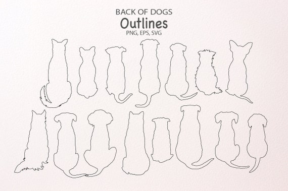 Dog Outline Silhouette Clip Art