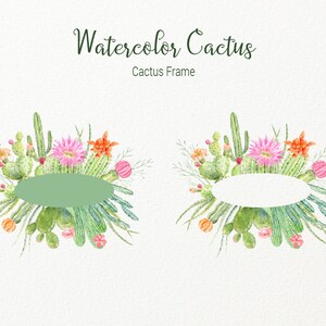 Watercolor Cactus Clipart in Botanical Illustration Style - Etsy