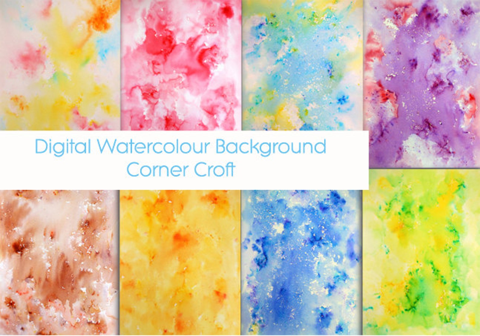 Watercolour Paint Splatter Patterns Background Abstract Art Digital ...