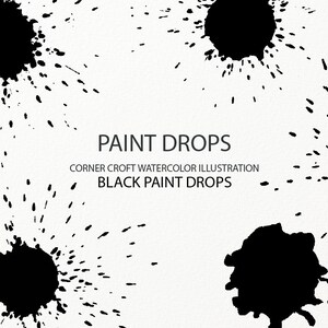 Watercolor Paint Drop Effect Digital Download Png, Svg and EPS - Etsy UK