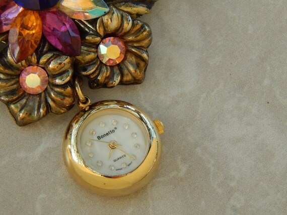 Vintage 1980's Bonetto Art Deco Style Lady Woman Rhin… - Gem