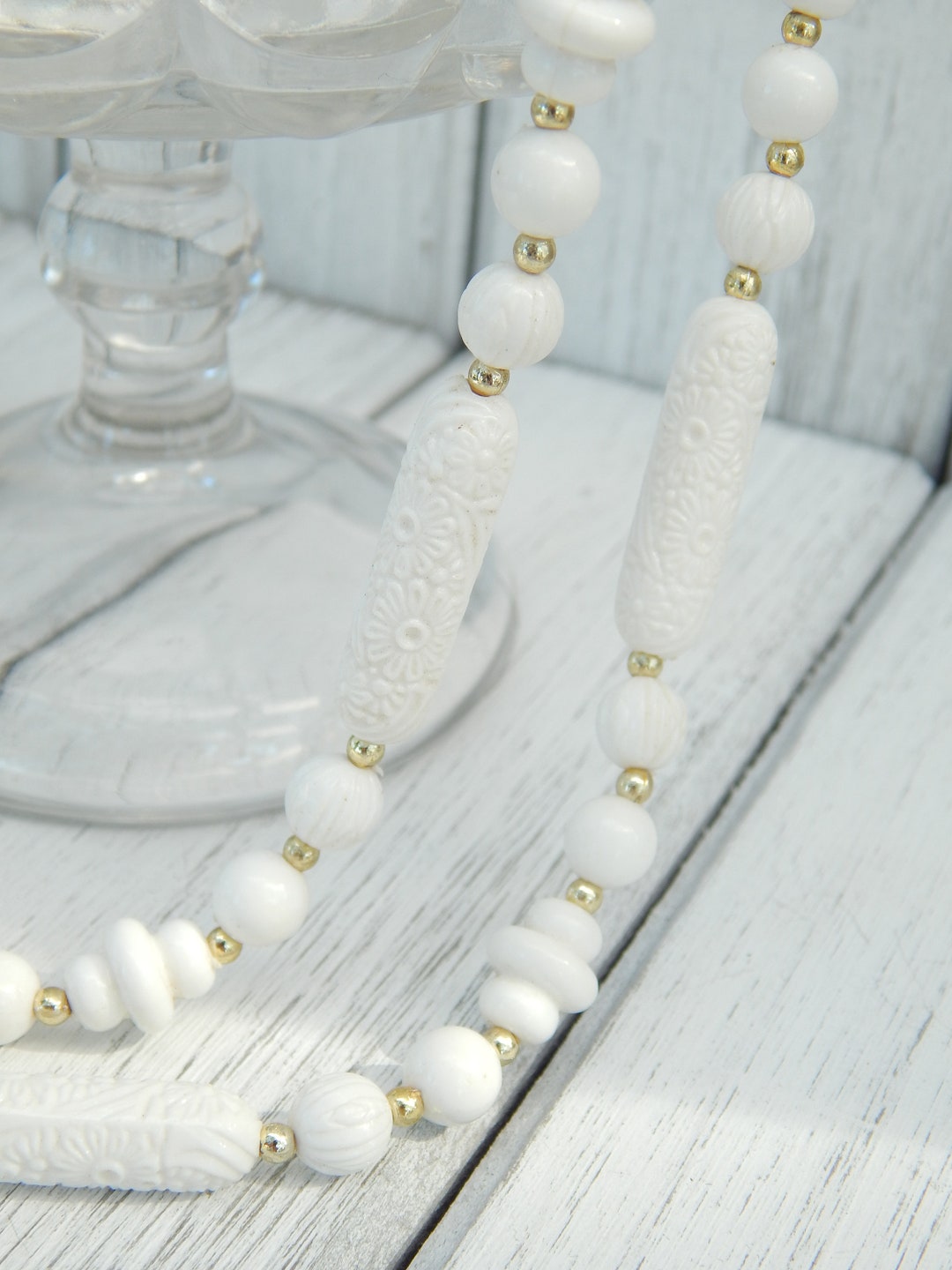 Vintage 1970's Sarah Coventry Spring Moods Embossed White - Etsy