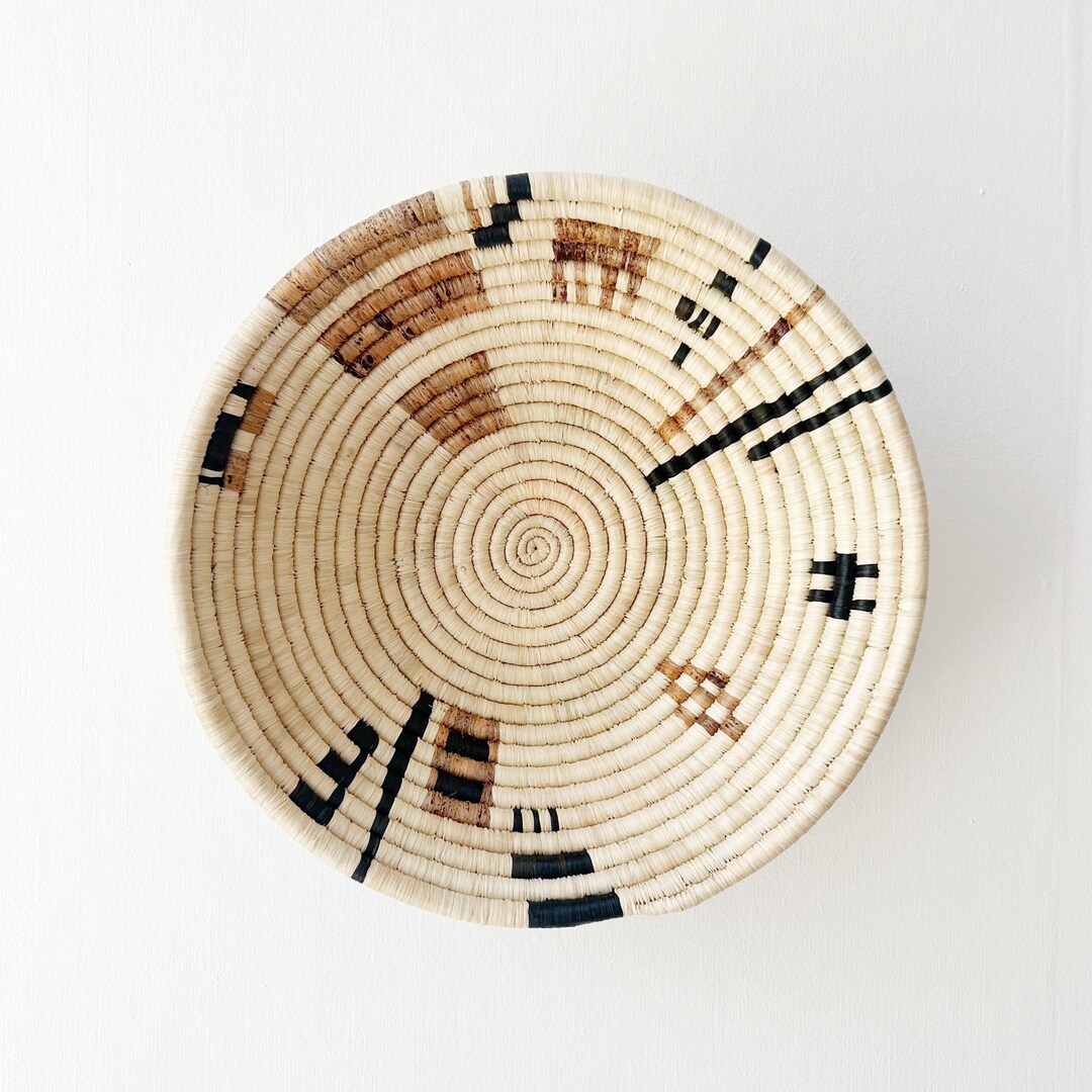 African Basket- Ramisi // Rwanda Basket // Woven Basket // Raffia ...