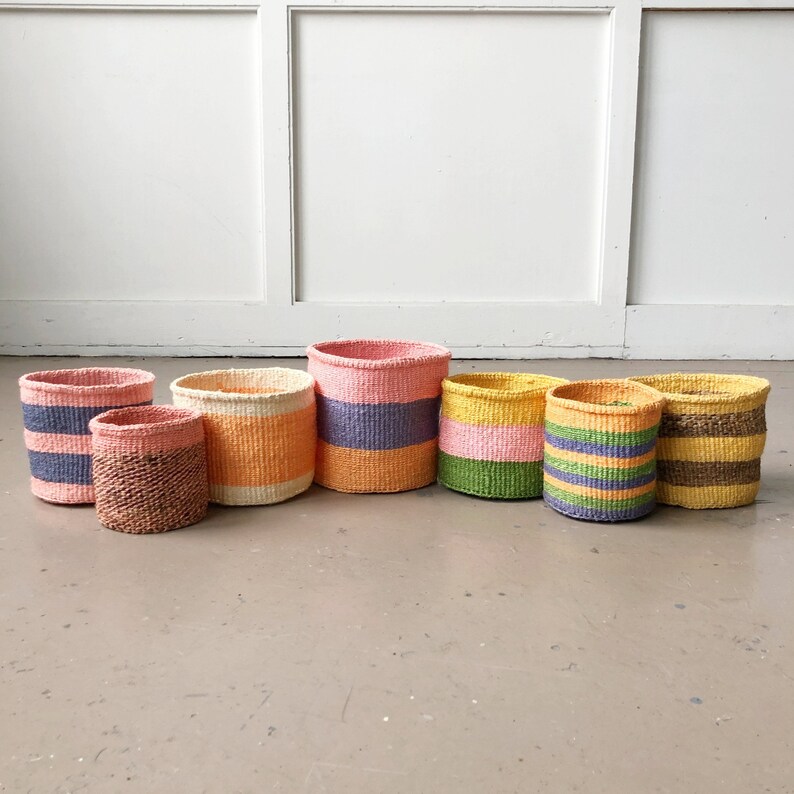 African Storage Plant Basket // Kenya Kiondo Basket // Woven Sisal ...
