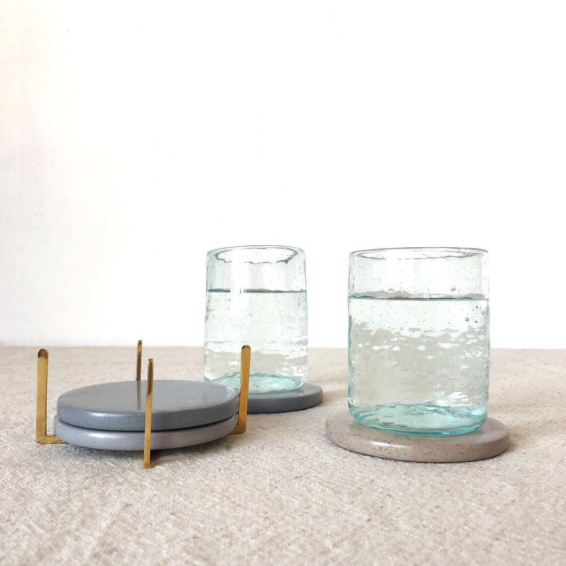 African Soapstone Coasters Set- Storm // Handmade in Kenya // Soapstone ...