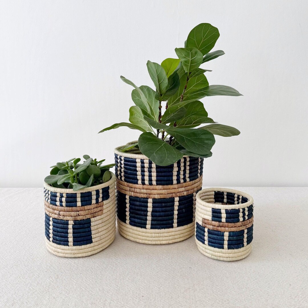 African Storage Plant Basket: Bamba // Rwanda Kiondo Basket // Sisal ...