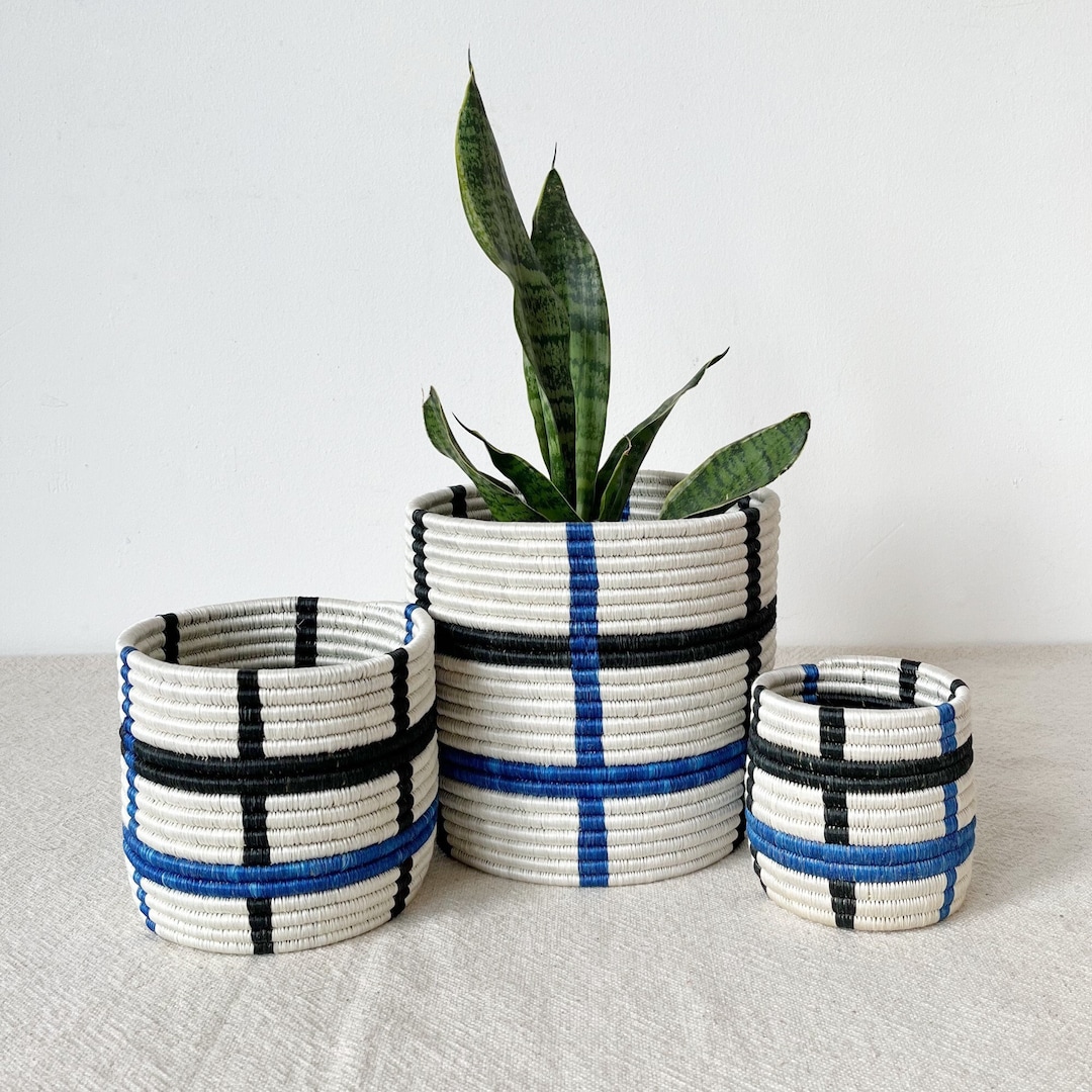 African Storage Plant Basket: Mambwe // Rwanda Kiondo Basket // Sisal ...