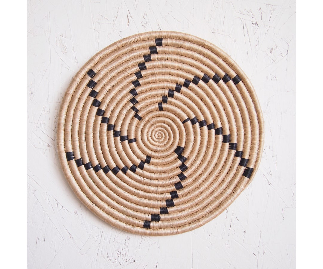 African Woven Trivet- Tanga // Rwanda Basket // Sisal & Sweetgrass ...