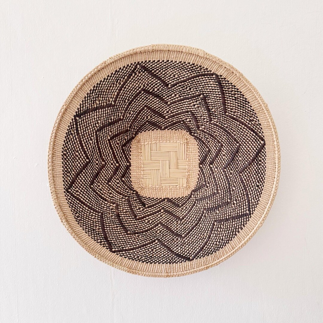 15" Hwange Basket // Zimbabwe Wall Binga Basket // #H122 - Etsy