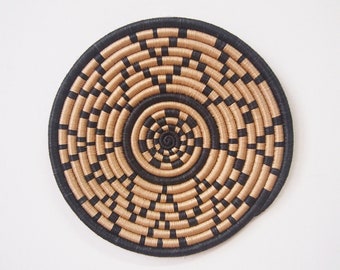 African Woven Trivet Tanga // Rwanda Basket // Sisal & | Etsy