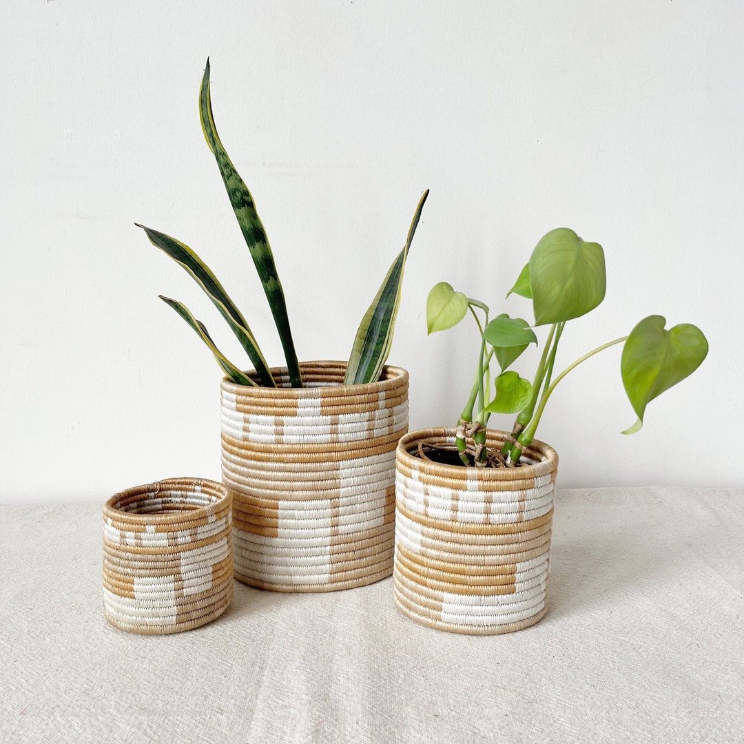 African Storage Plant Basket: Bushoki // Rwanda Kiondo Basket // Sisal ...