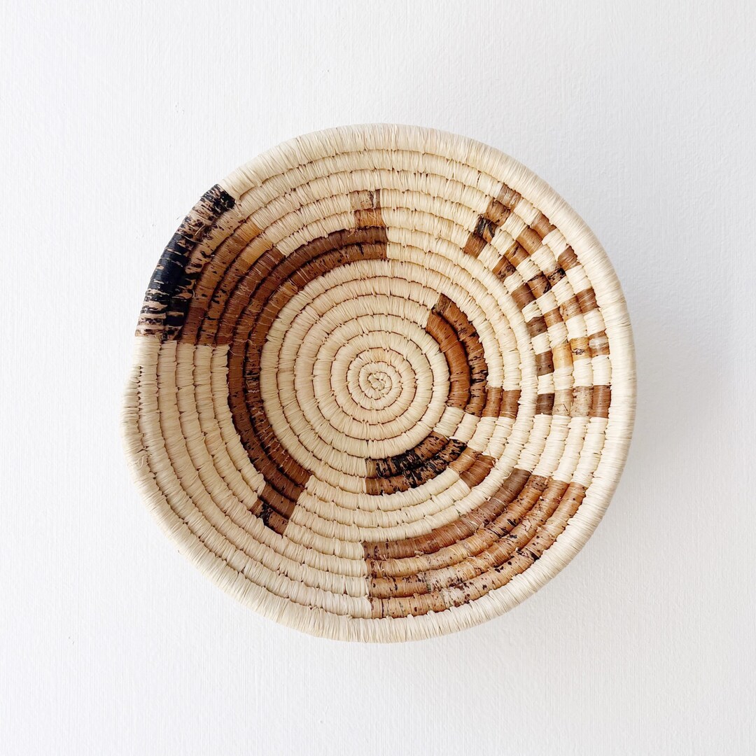 Small African Basket- Nyali // Rwanda Basket // Raffia, Banana Bark ...