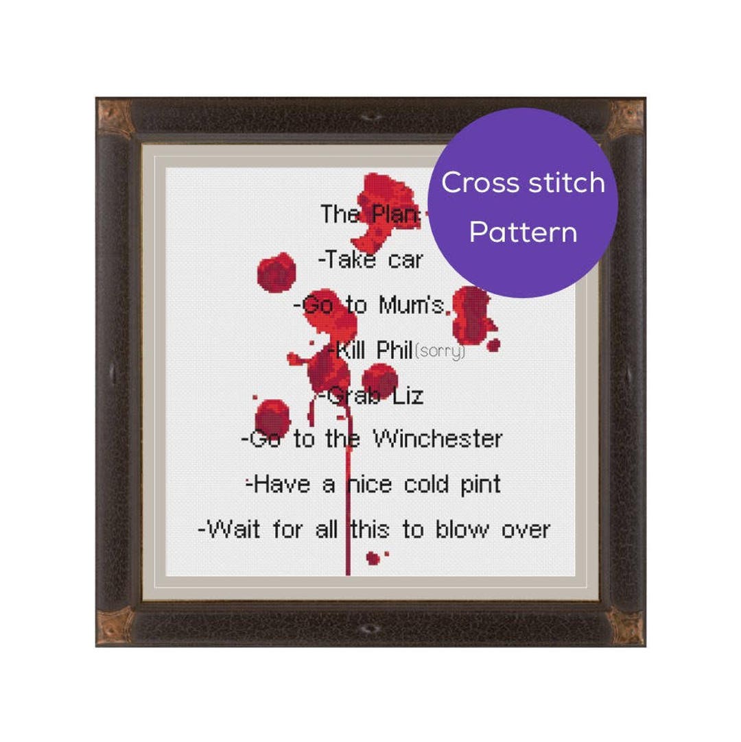 The Plan Cross Stitch Pattern - Etsy