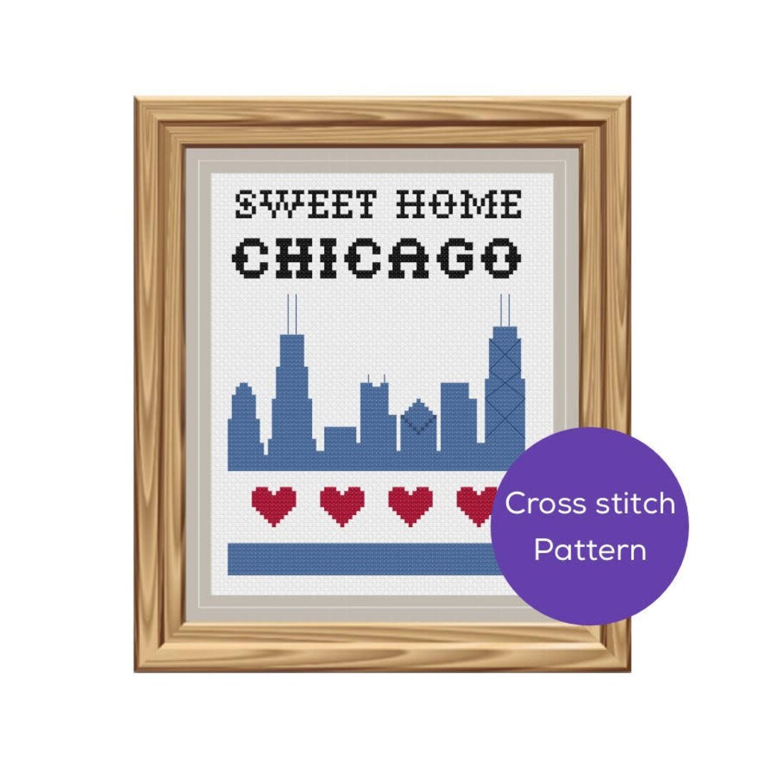 Sweet Home Chicago Cross Stitch Pattern - Etsy