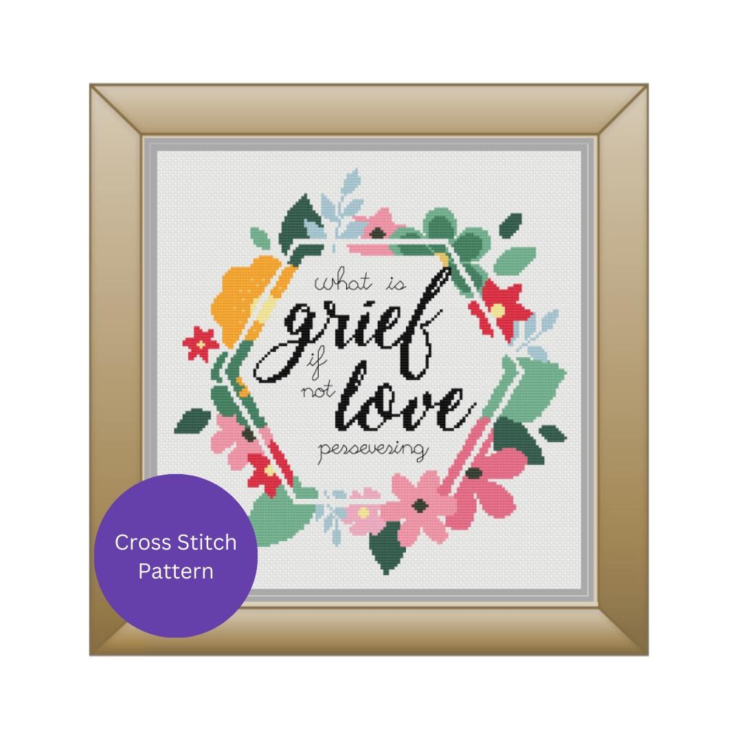 What is Grief Cross-stitch Pattern - Etsy