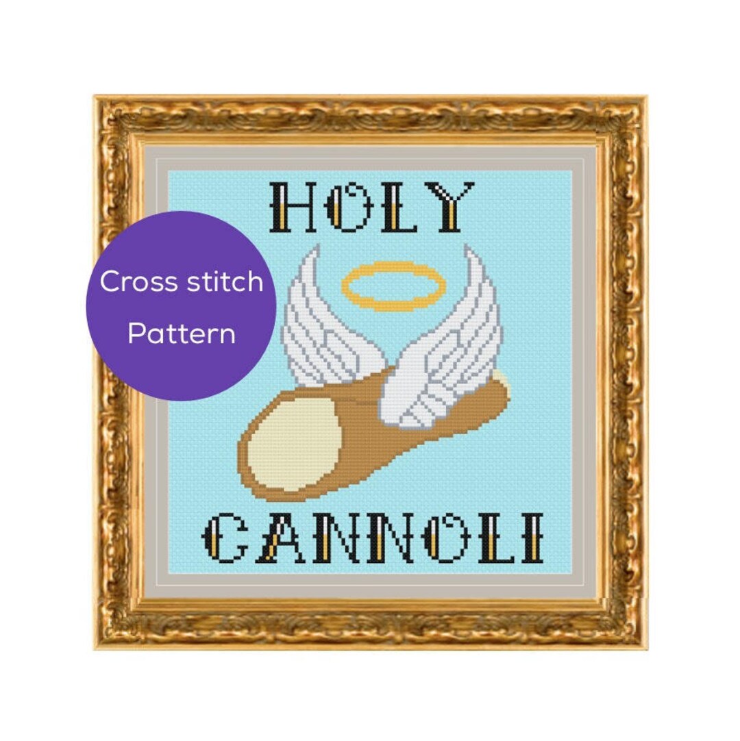 Holy Cannoli Cross Stitch Pattern - Etsy
