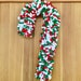 Candy Cane Loop Yarn Door Hanger Simple Modern Christmas - Etsy