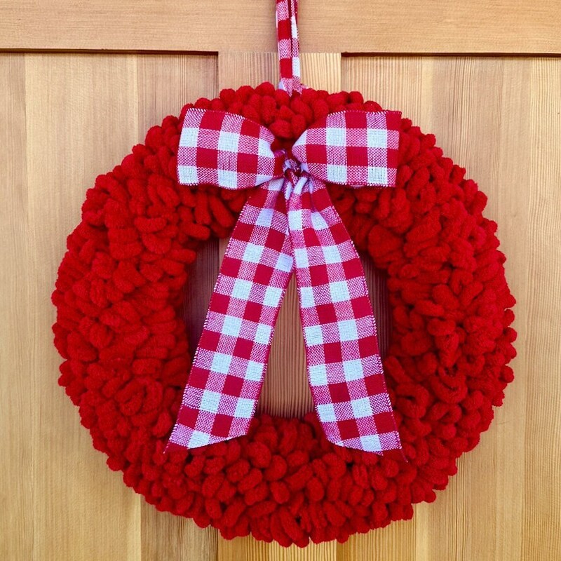 Red Wreath - Etsy